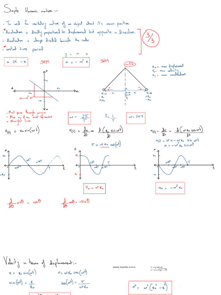 Simple Harmonic Motion | PDF
