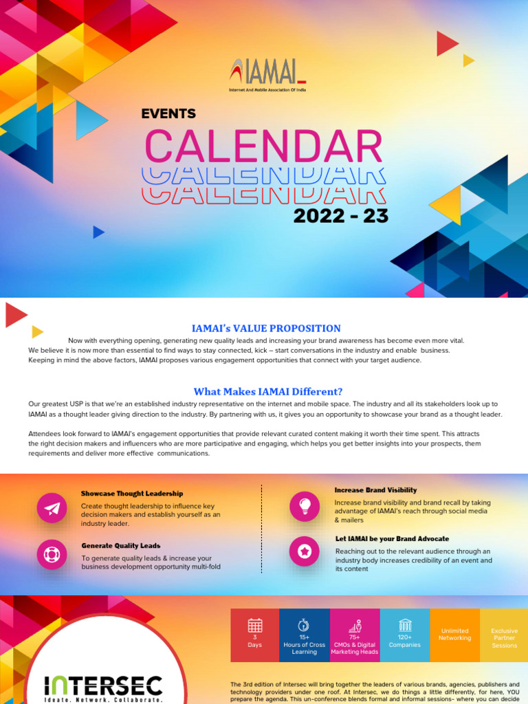 IAMAI Events Calendar 2022-23 | PDF | Brand | Banks