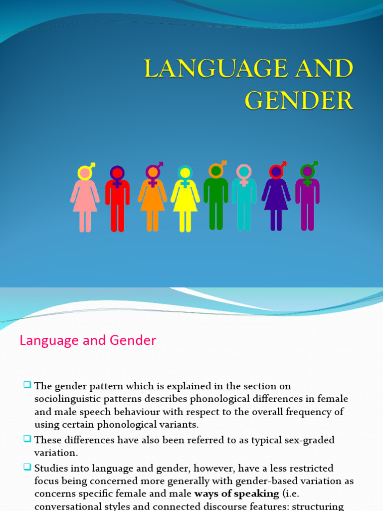 6.1 Language and Gender | PDF | Gender | Gender Studies