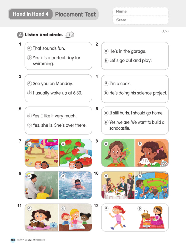 HiH 4 - Placement Test | PDF