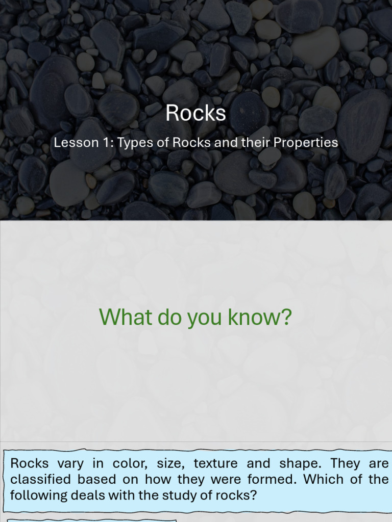 Rocks | PDF | Rock (Geology) | Clastic Rock
