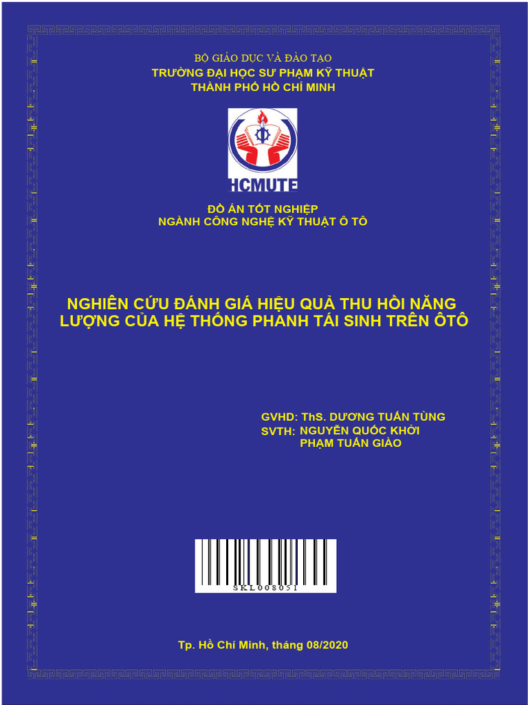 Xemtailieu Nghien Cuu Danh Gia Hieu Qua Thu Hoi Nang Luong Cua He Thong Phanh Tai Sinh Tren o To ...