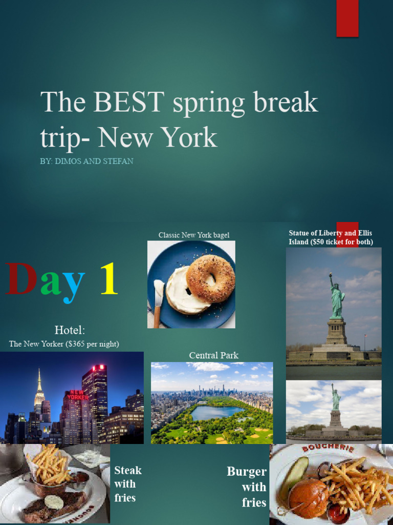 New York Spring Break Itinerary | PDF