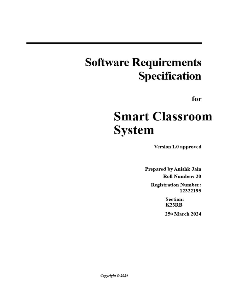 Smart Classroom System | PDF | Databases | World Wide Web
