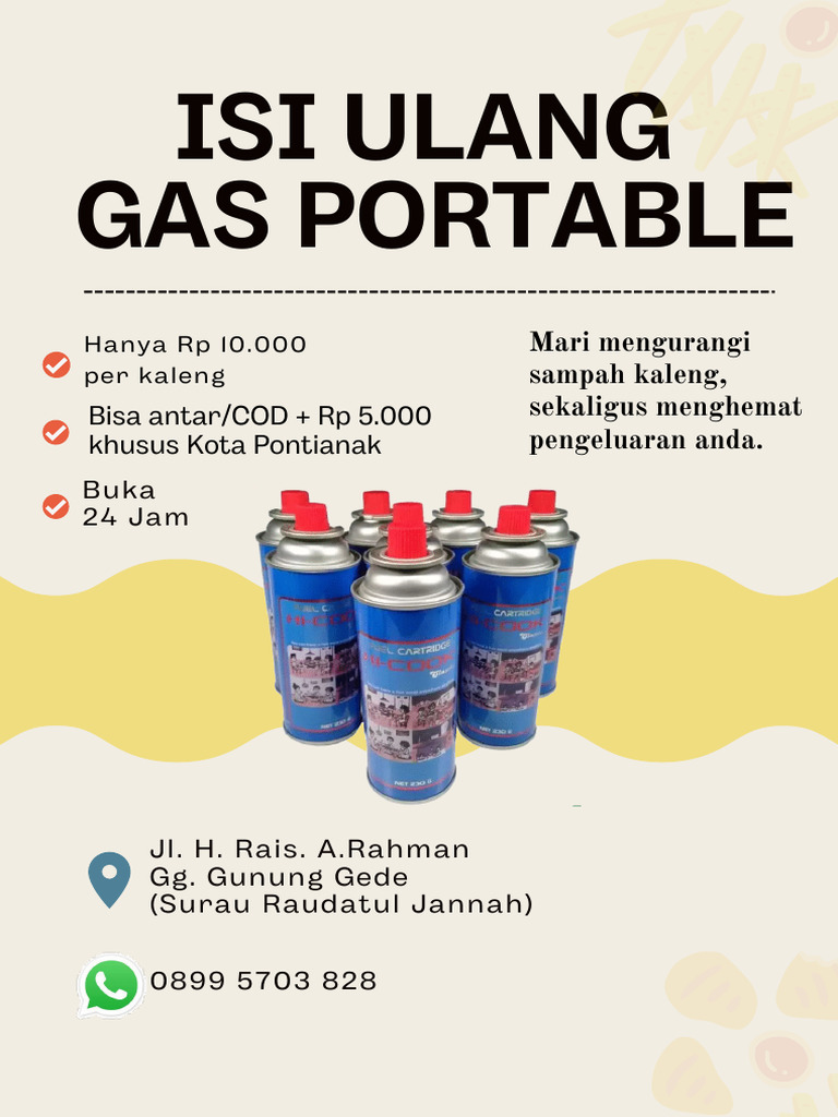 Isi Ulang Gas Portable | PDF