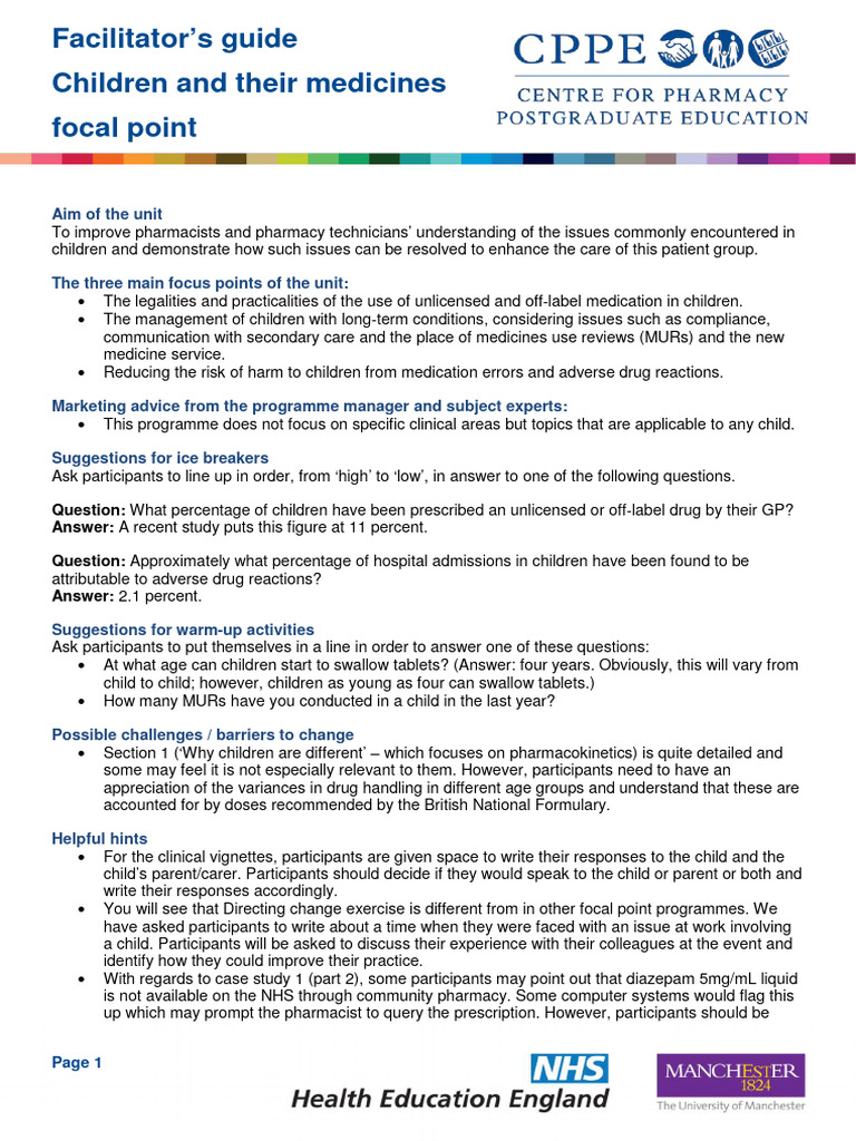 Enhancing Pediatric Pharmacy Care | PDF | Pharmacist | Social Programs