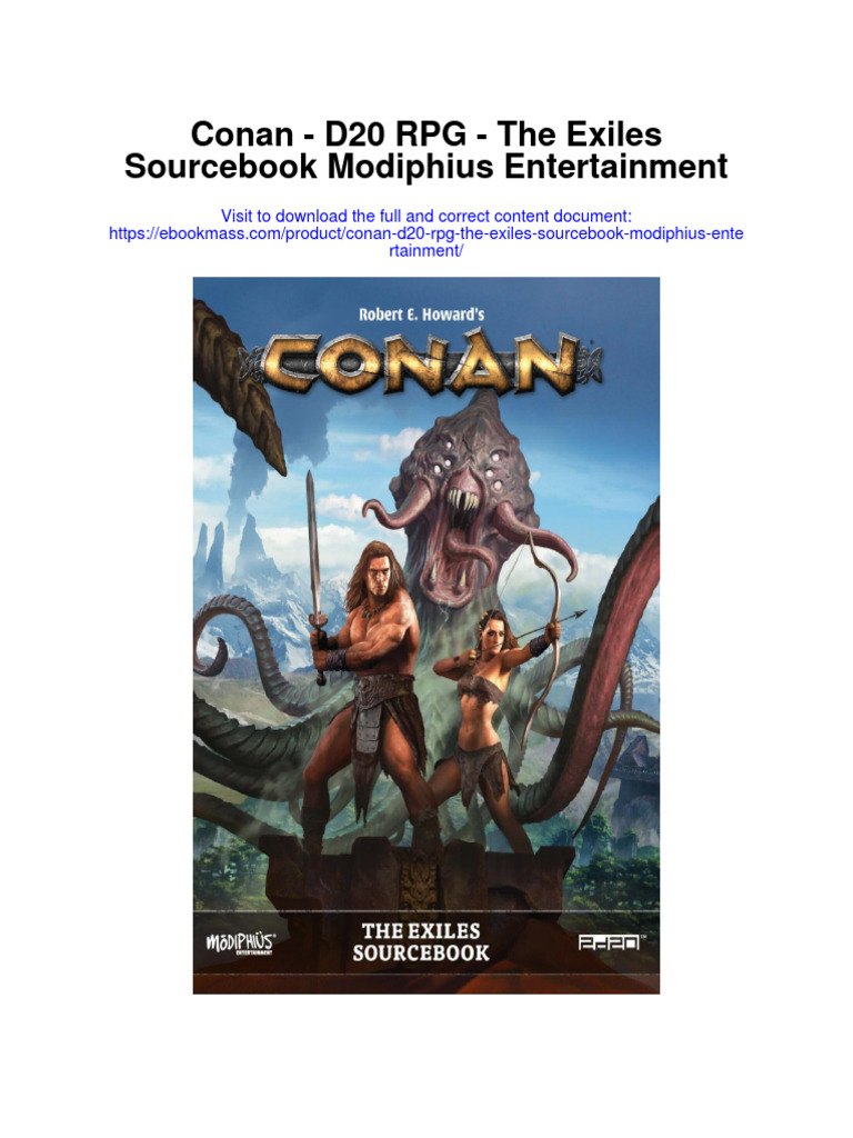Conan D20 RPG The Exiles Sourcmodiphius Entertainment Full Chapter ...
