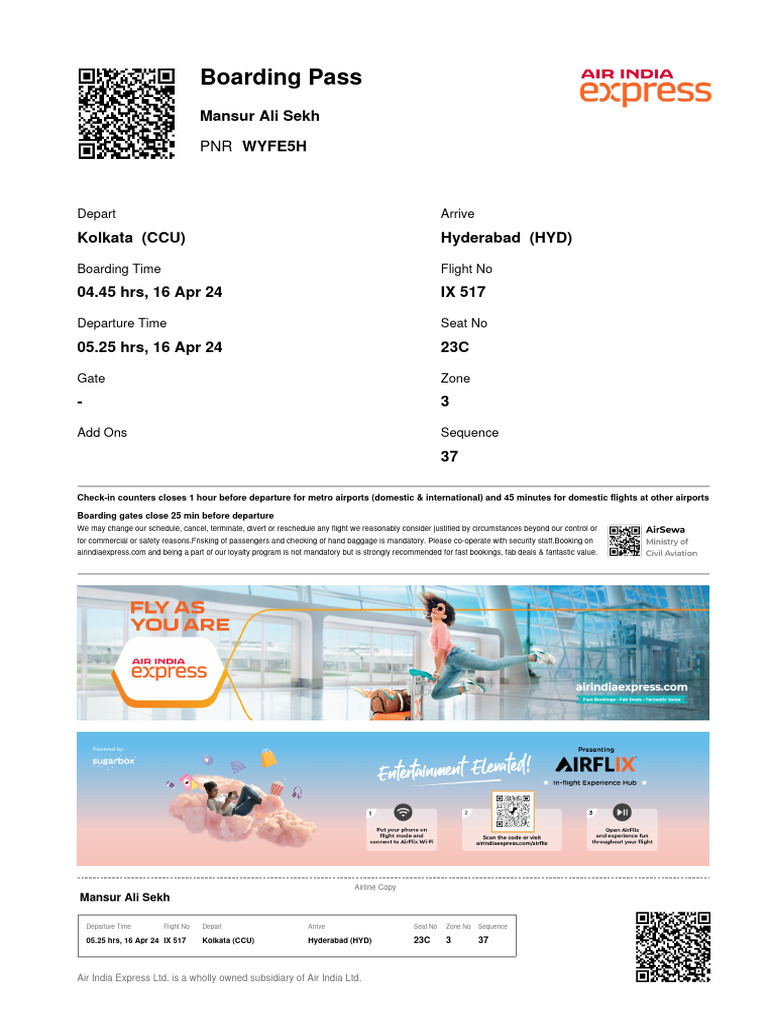Boarding Pass (CCU-STV) | PDF | Airport | Civil Aviation