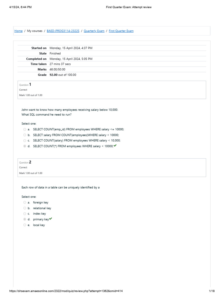Prog Ni Charles | PDF | Sql | Oracle Database