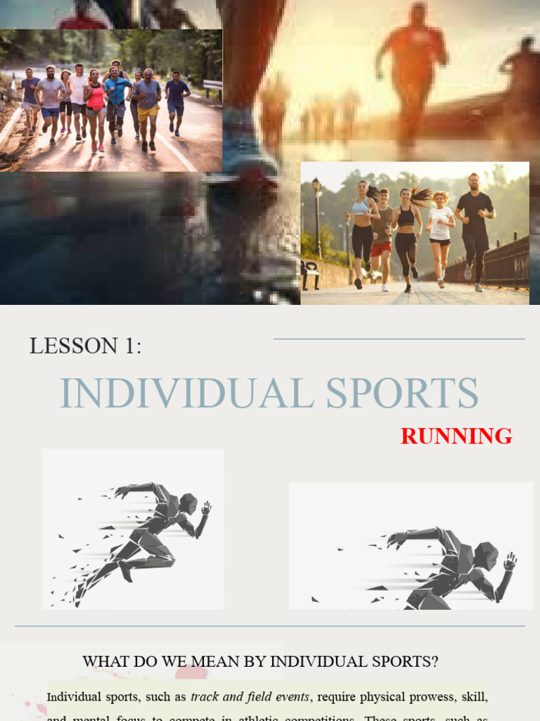 Individual Sports | PDF | Running | Long Distance Running