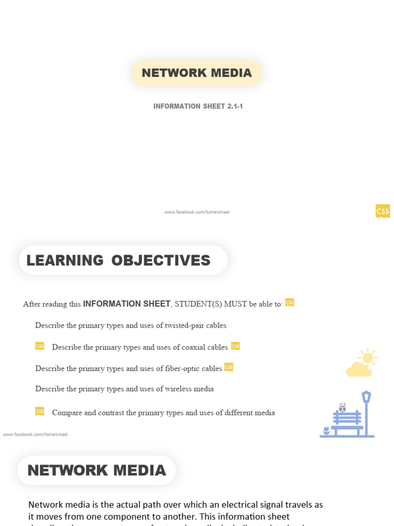 Network Media Types & Uses Guide | PDF | Transmission Medium | Optical ...