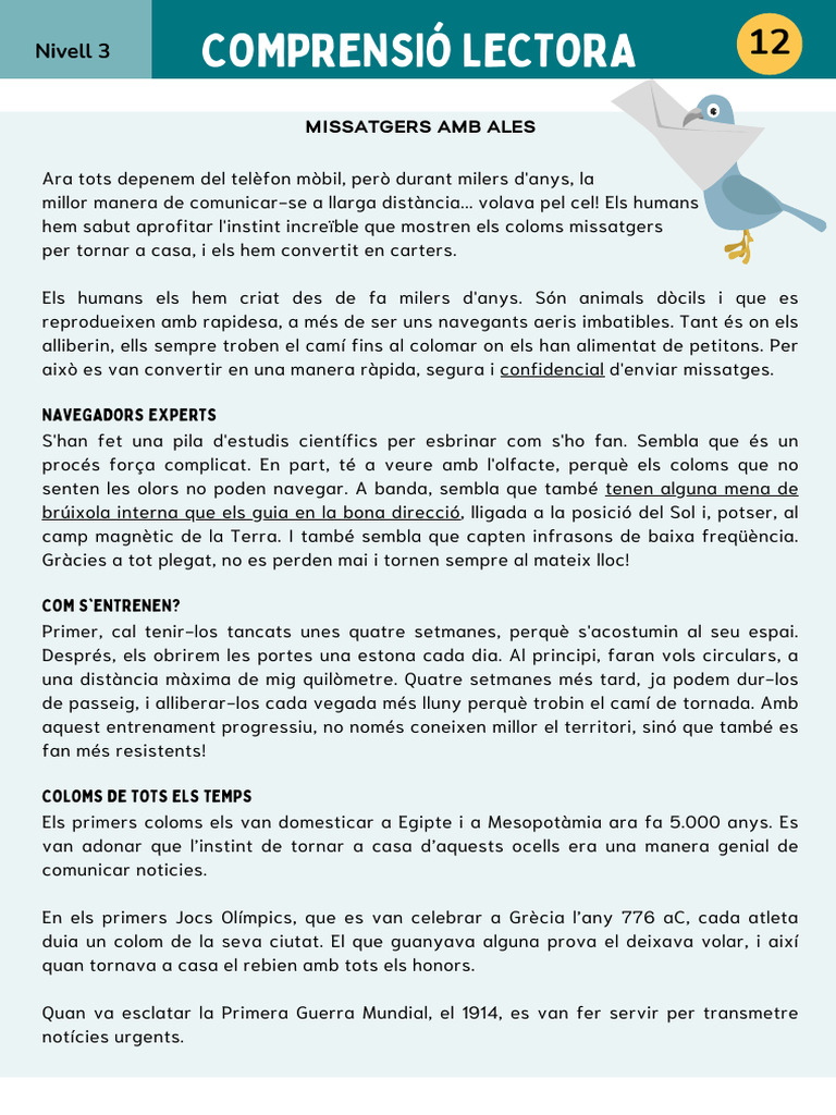 3 Comprensió Lectora | PDF