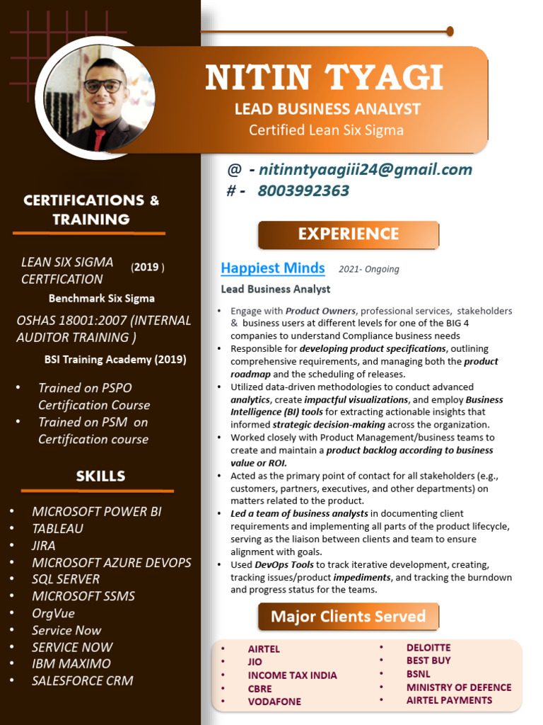 Nitin Tyagi Resume | PDF | Application Software | Information Technology