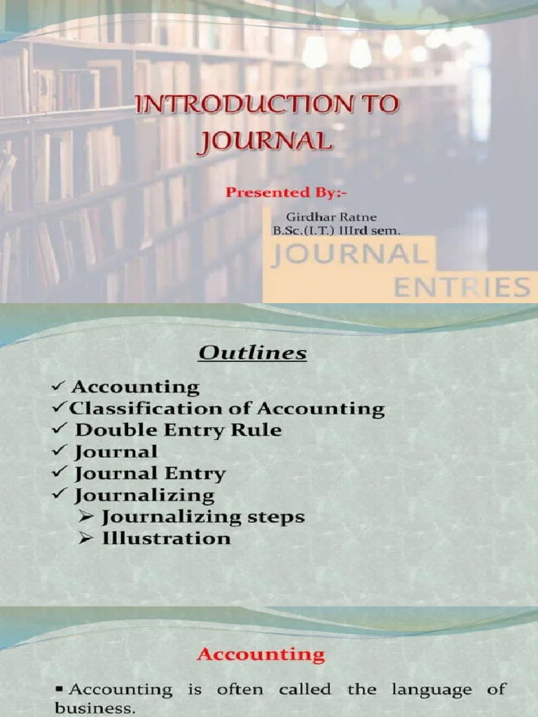 Journal Entry | PDF