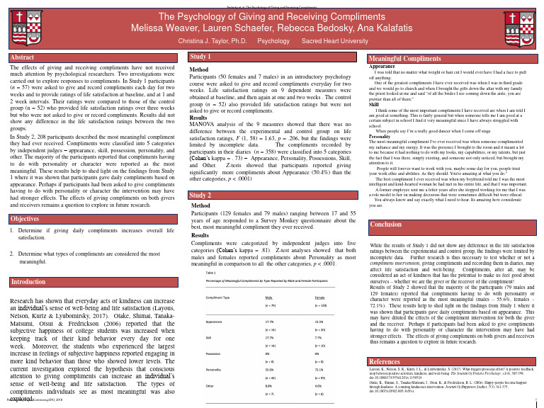 The Psychology of Giving and Receiving Compliments | PDF ...