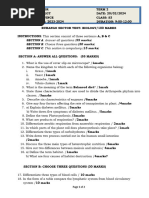 Biology S2 Second Term Exam 2025 | PDF | Photosynthesis | Enzyme