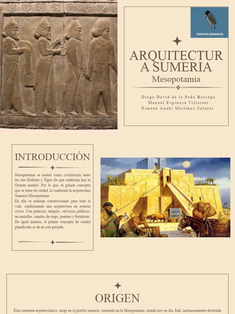 Arquitectura Sumeria en Mesopotamia | PDF | Sumeria | Mesopotamia