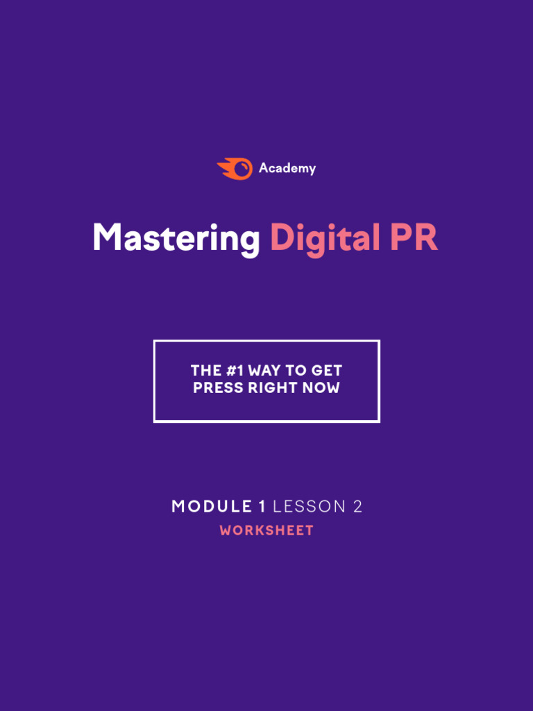 Module 1 Lesson 2 Worksheet | PDF | Search Engine Optimization | Human ...