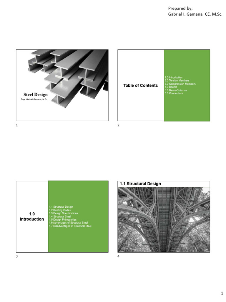 Steel Design - Chapter 1 | PDF | Steel | Structural Steel