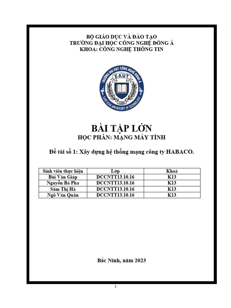 BTL M NG Máy Tính | PDF