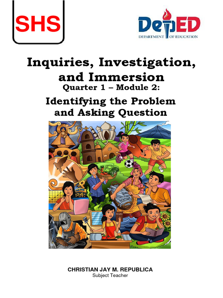 3is - Module 2 - Identifying The Problem and Asking The Question ...
