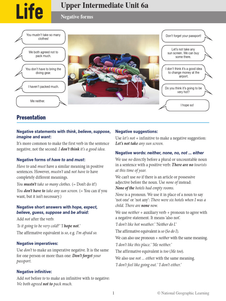 Upper-Intermediate GW 06a | PDF | Noun | Verb