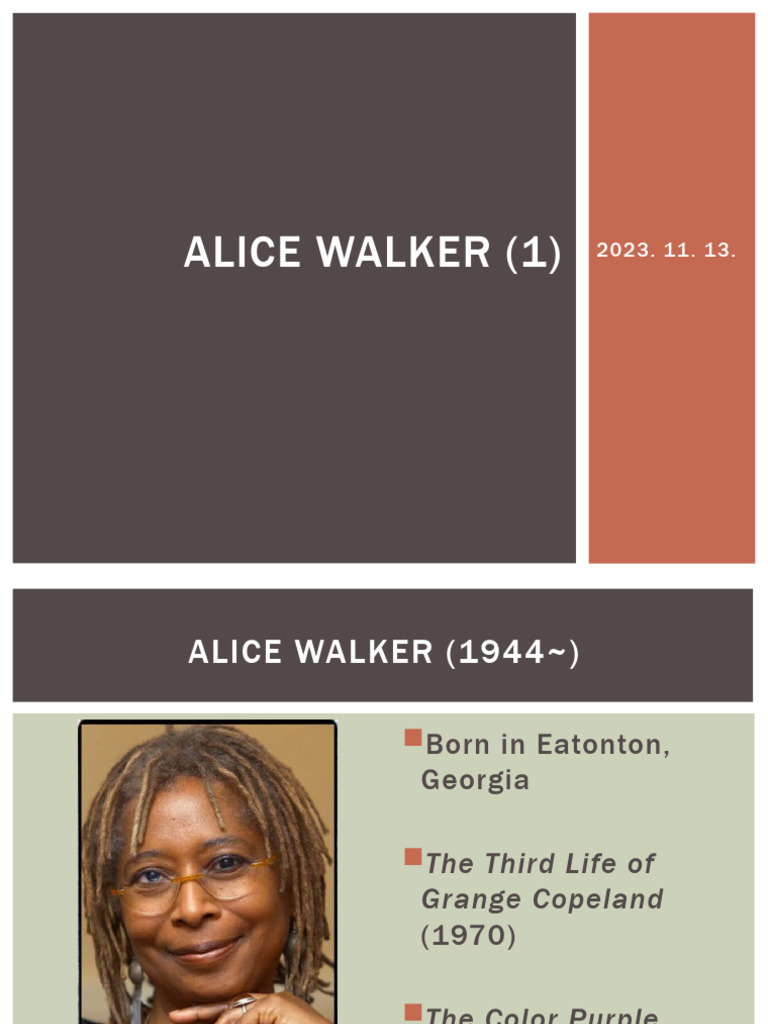 Alice Walker | PDF