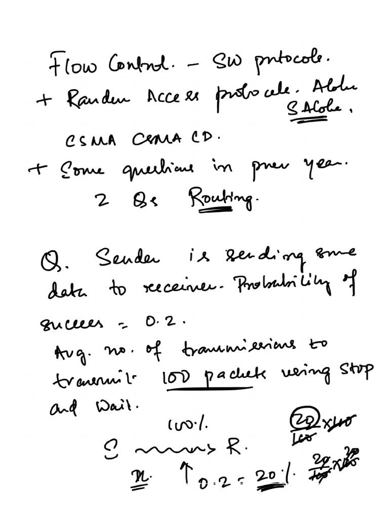 Flow Control. - SW Putocole. | PDF