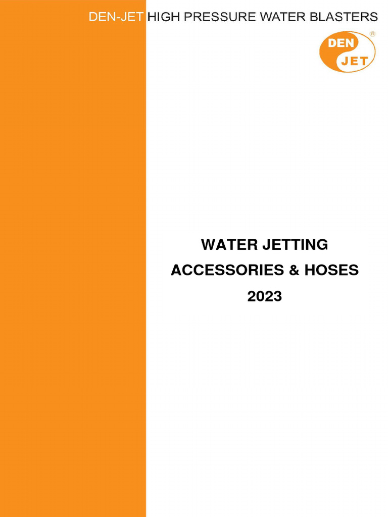 Denjet Water Jetting Accessories 2023 | PDF | Valve | Mechanical ...