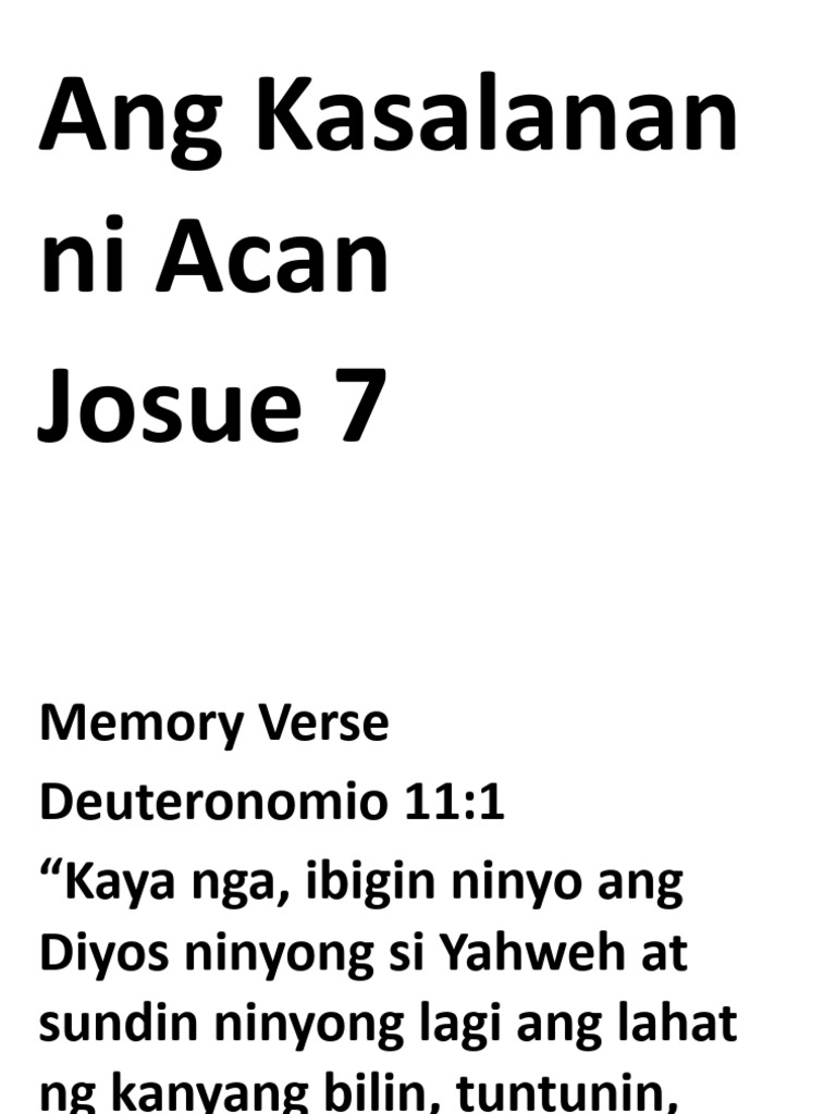 Ang Kasalanan Ni Acan | PDF