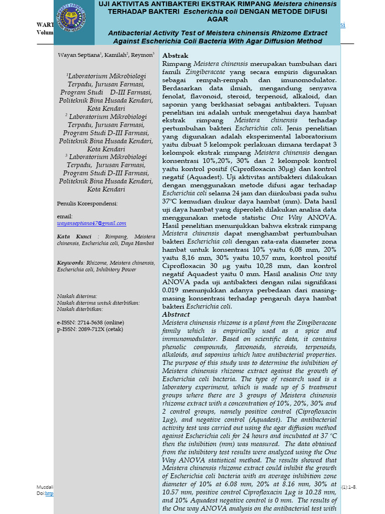 Naskah Publikasi Wayan Septiana | PDF