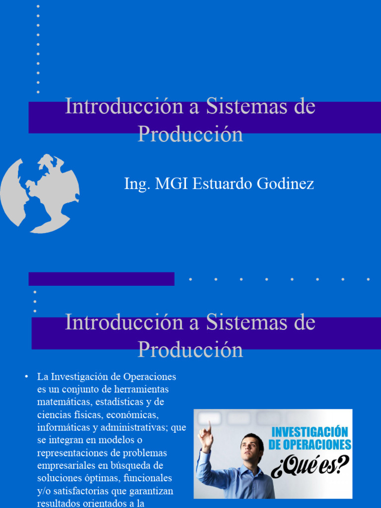 1.1 Investigación de Operaciones Introduccion 2024 | PDF | Toma de ... 1.1 Investigación de Operaciones Introduccion 2024 | PDF | Toma de ...