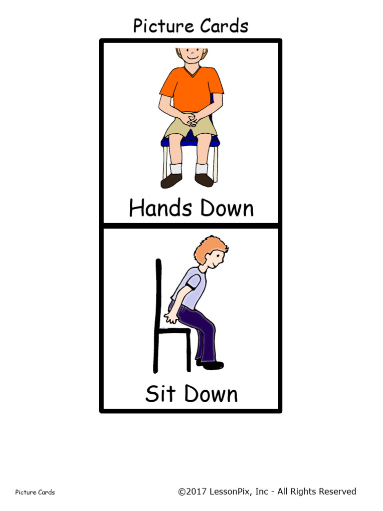 Behavior Reminder Cards-Material | PDF