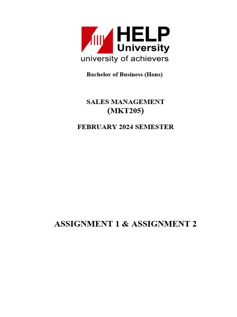 UFM MKT205 Assignment 1 & 2 - Feb 2024 Semester | PDF | Customer ... UFM MKT205 Assignment 1 & 2 - Feb 2024 Semester | PDF | Customer ...
