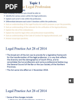 Legal Practice Act Overview | PDF
