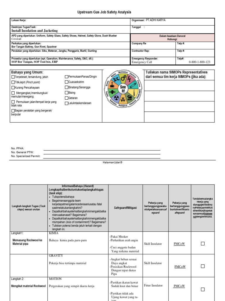 JSA Intall Insulation and Jacketing | PDF