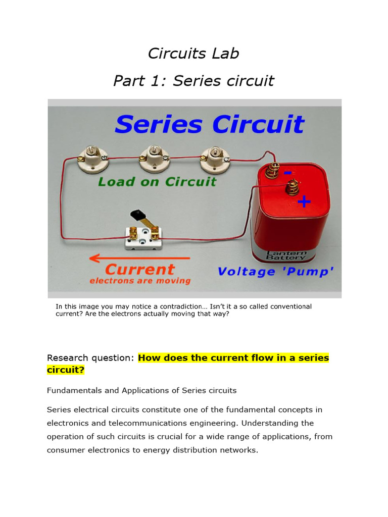 Circuits Lab | PDF | Series And Parallel Circuits | Electrical Network