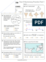 Year 5 Maths Reasoning Test Paper A | PDF