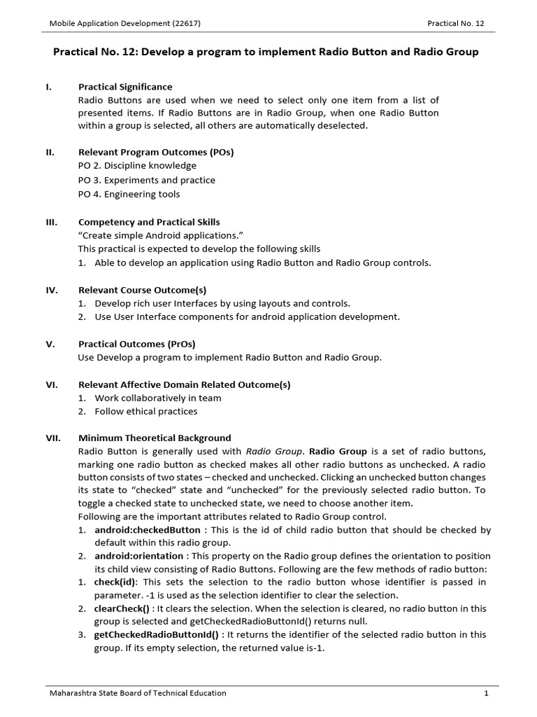 Practical No 12 | PDF | Android (Operating System) | System Software