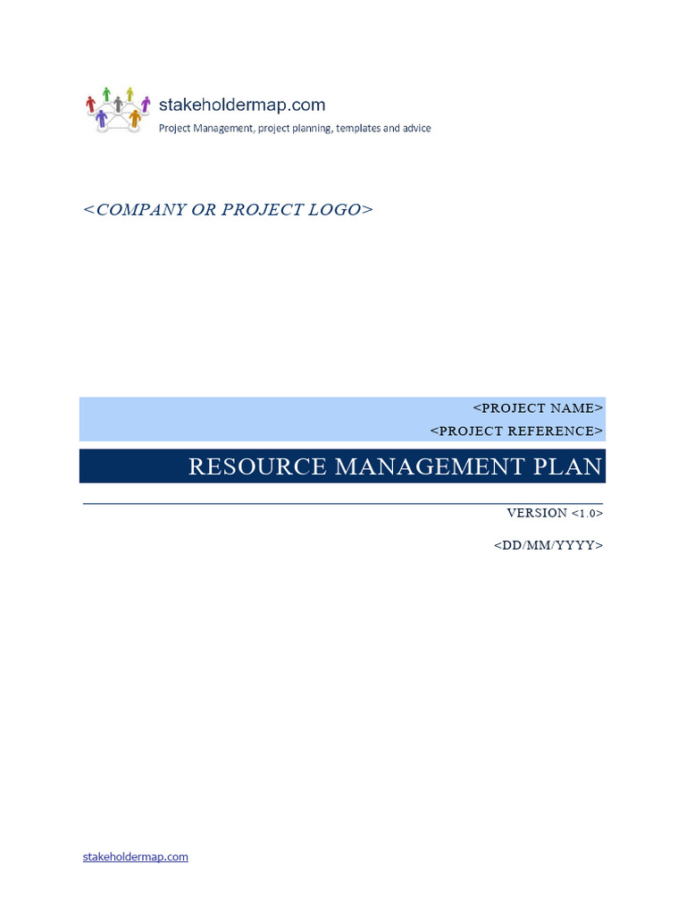 resource-management-plan | PDF | Computing | Information Technology