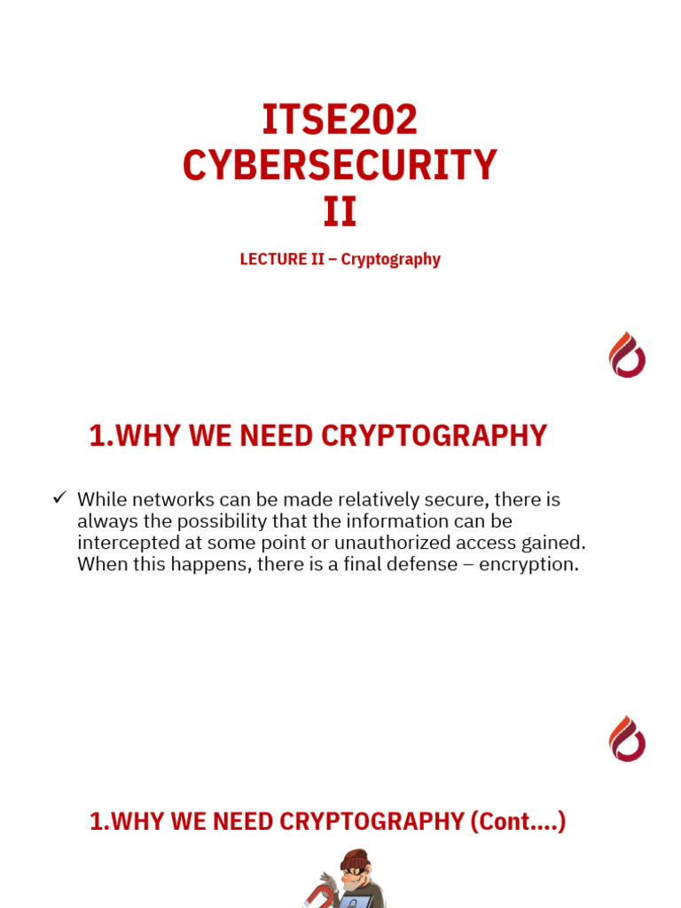Lecture 2. Cryptography | PDF | Encryption | Cryptography