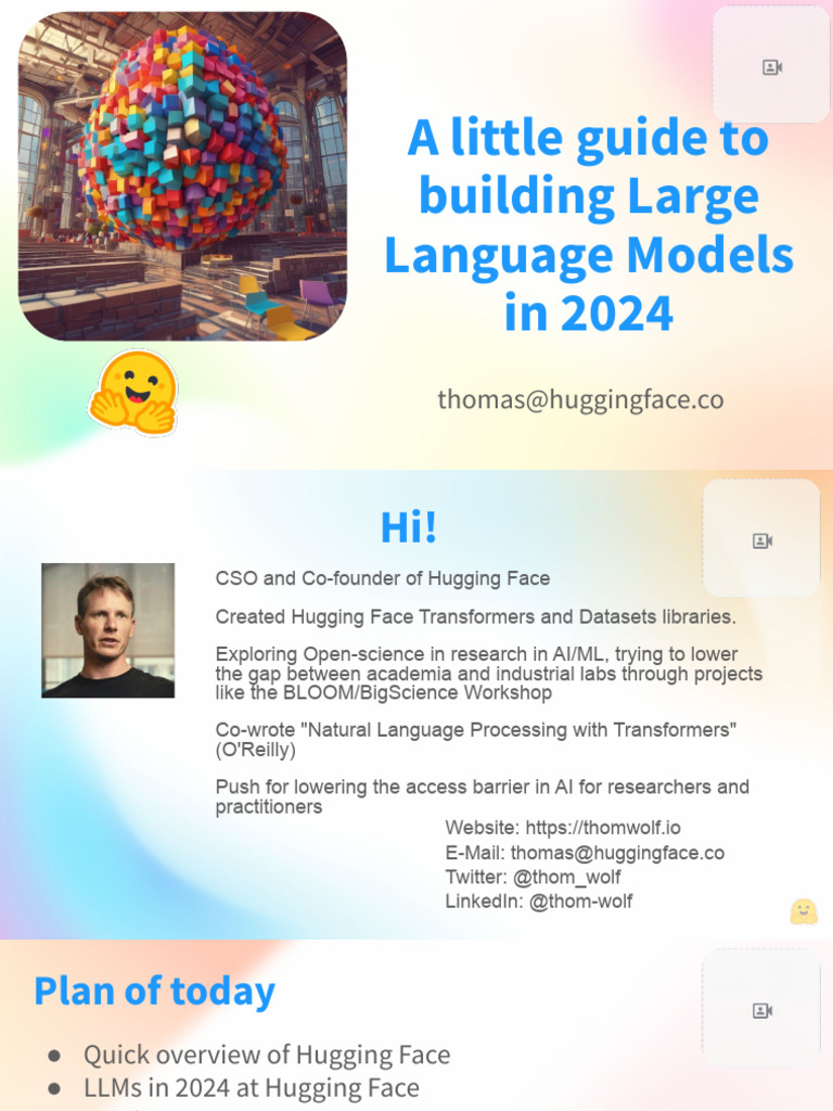 Little Guide To Building Large Language Models in 2024 | PDF | Parallel ...