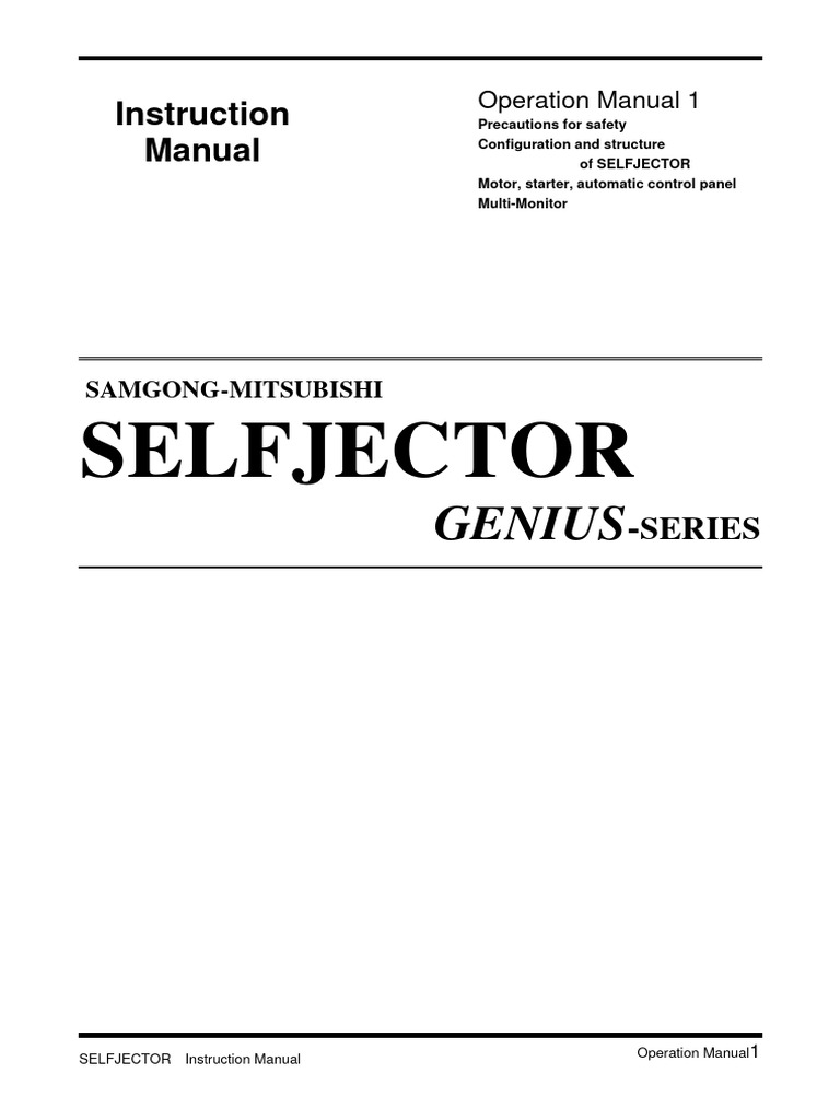 Operation Manual 1-Samgong | PDF | Pump | Valve