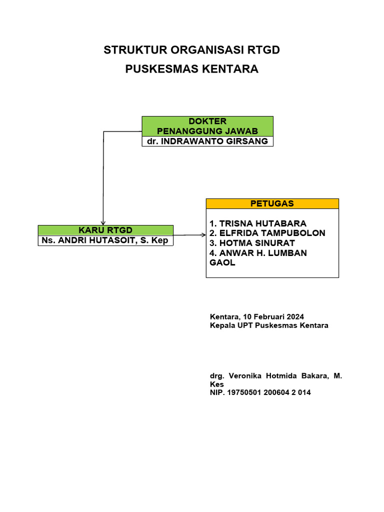 Struktur Organisasi Ugd | PDF