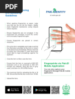 NADRA Fingerprint Acquisition Form | PDF