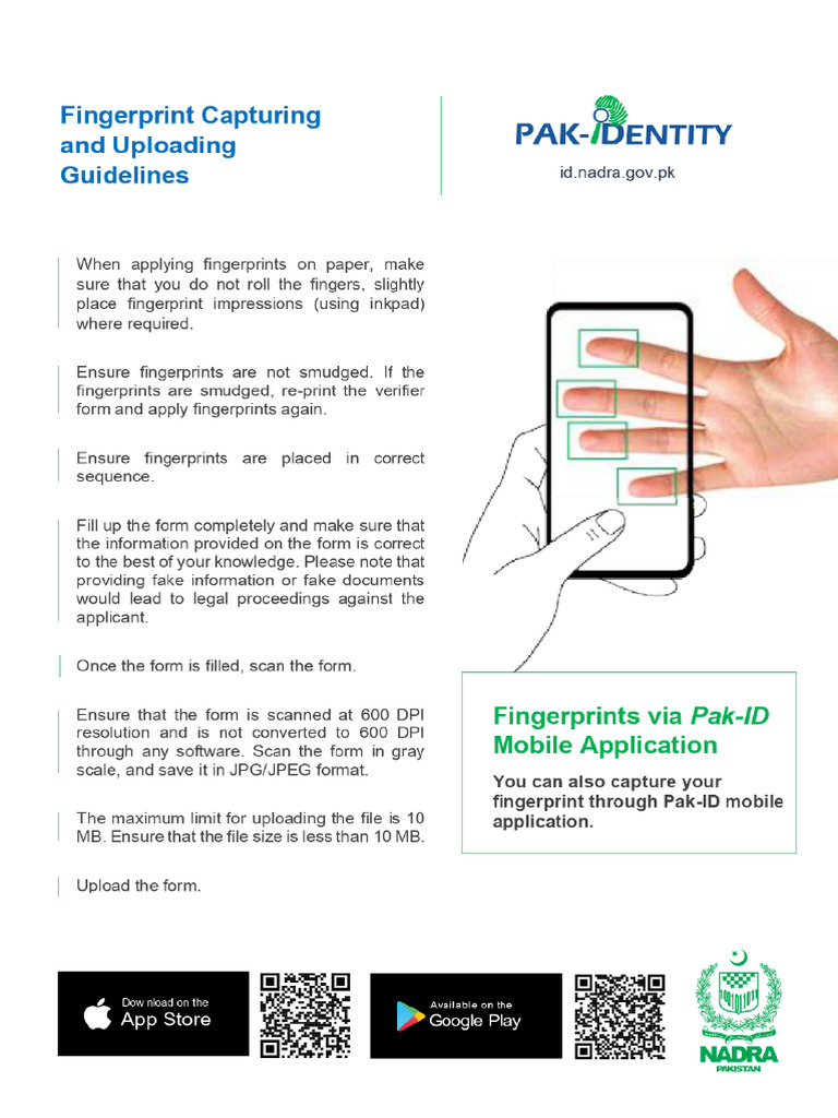 Fingerprint Submission Guide | PDF | Fingerprint | Computing