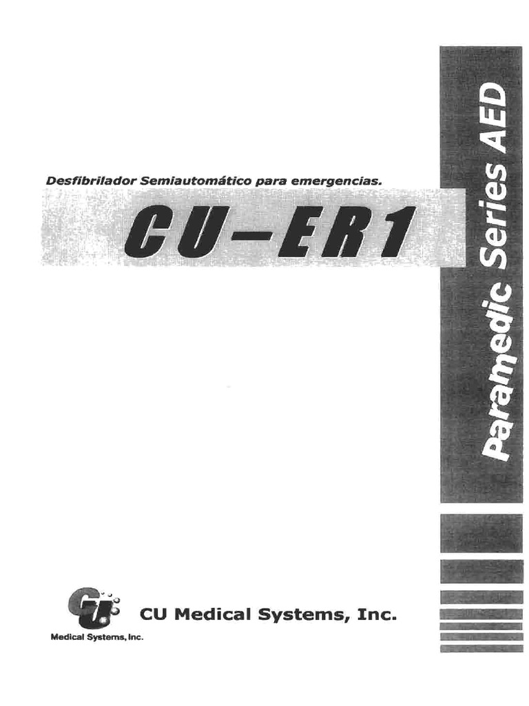 DESFIBRILADOR Cardiac Aed CU-ER1 D-220 | PDF