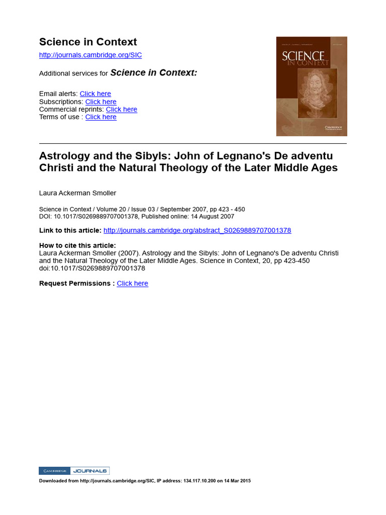 Science in Context | Download Free PDF | Revelation | Theology
