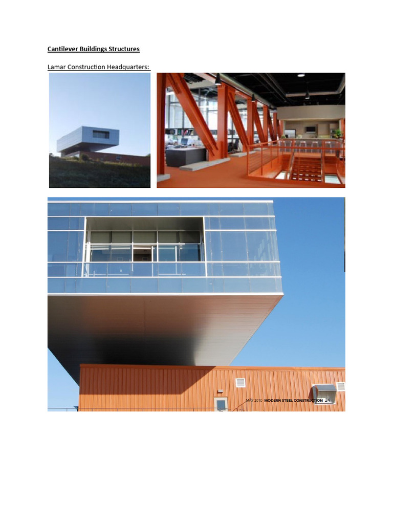 Cantilever Buildings Structures | PDF | Technology & Engineering