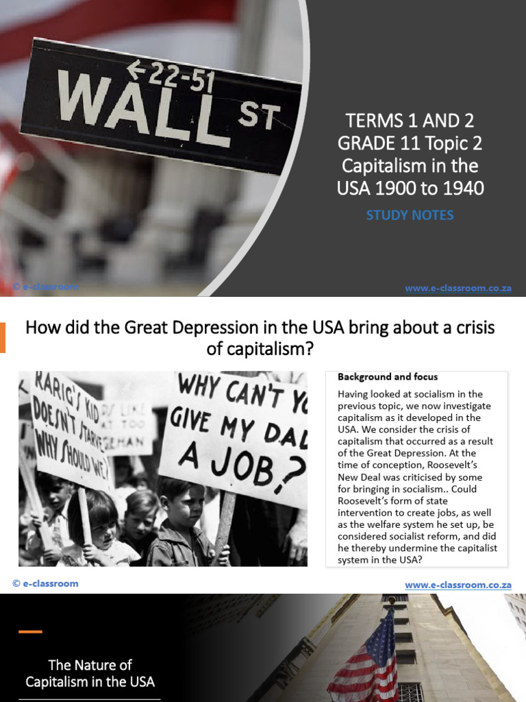 Capitalism Crisis: USA 1900-1940 | PDF | New Deal | Great Depression